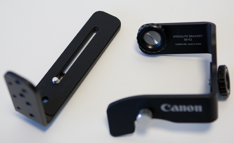 Thử nghiệm Canon và Stroboframe flash brackets